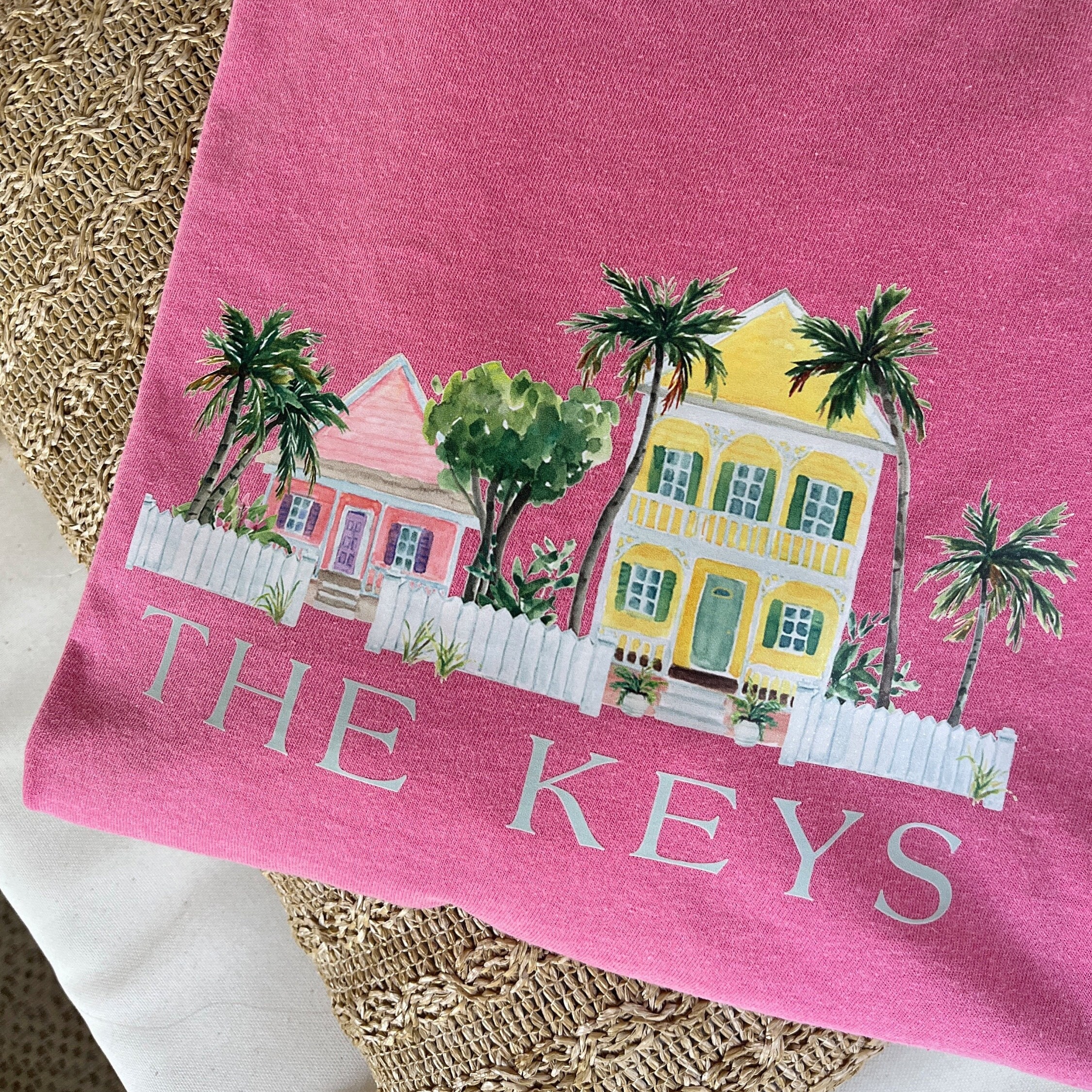 Original Watercolor Keys House Shirt, Florida Keys Beach Tee, Key West ...