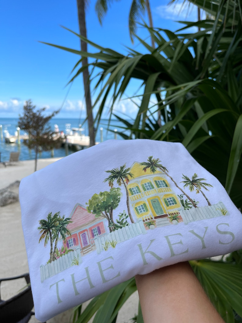 The ORIGINAL THE KEYS Beach House Shirt / Florida Keys Tee / the Fl ...