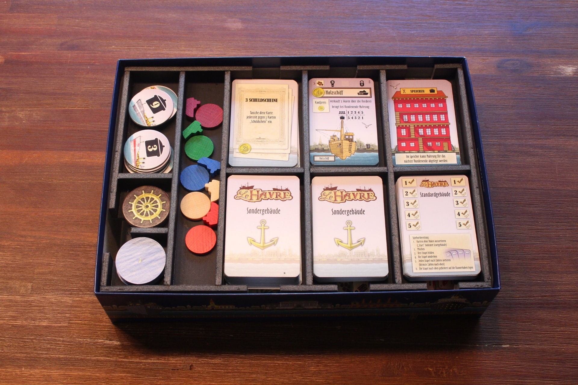 Board Game Insert Construction Plan for "le Havre" (english) - Etsy
