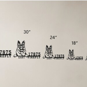 Custom German Shepherd Address Sign, Personalized Welcome German ...