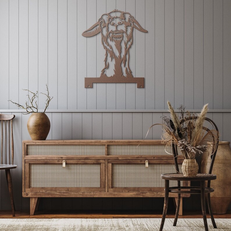 Goat Metal Art Metal Goat Décor Outdoor Décor Cute Goat - Etsy