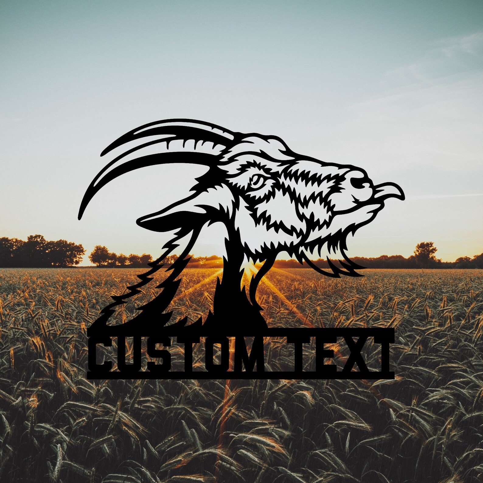 Goat Farm Sign Goat Ranch Metal Sign Custom Goat Sign Goat - Etsy