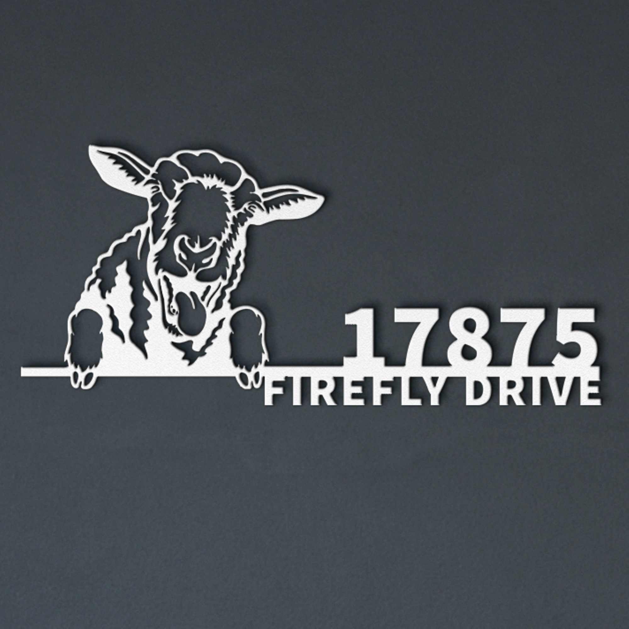 Custom Address Sheep Metal Farm Sign Farmer Metal House - Etsy