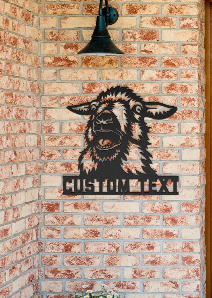 Sheep Farm Sign Sheep Ranch Metal Sign Custom Lamb Sign Ram - Etsy