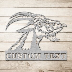 Goat Farm Sign, Goat Ranch Metal Sign, Custom Goat Sign, Goat Metal ...