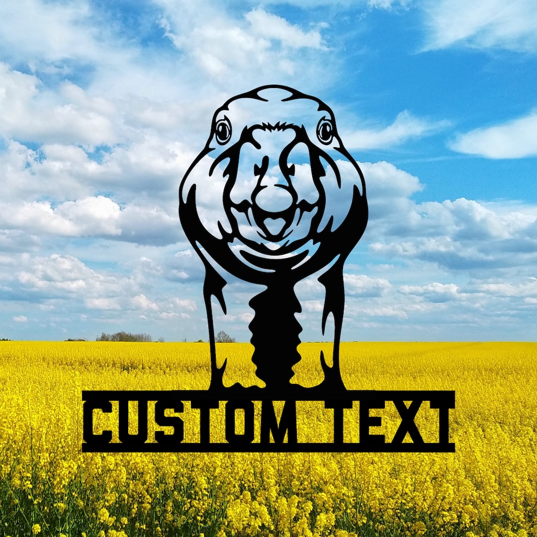 Personalized Goose Monogram Metal Sign, Custom Goose Metal Sign, Goose ...