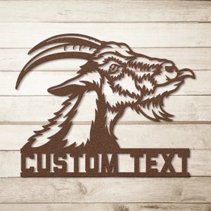 Goat Farm Sign, Goat Ranch Metal Sign, Custom Goat Sign, Goat Metal ...