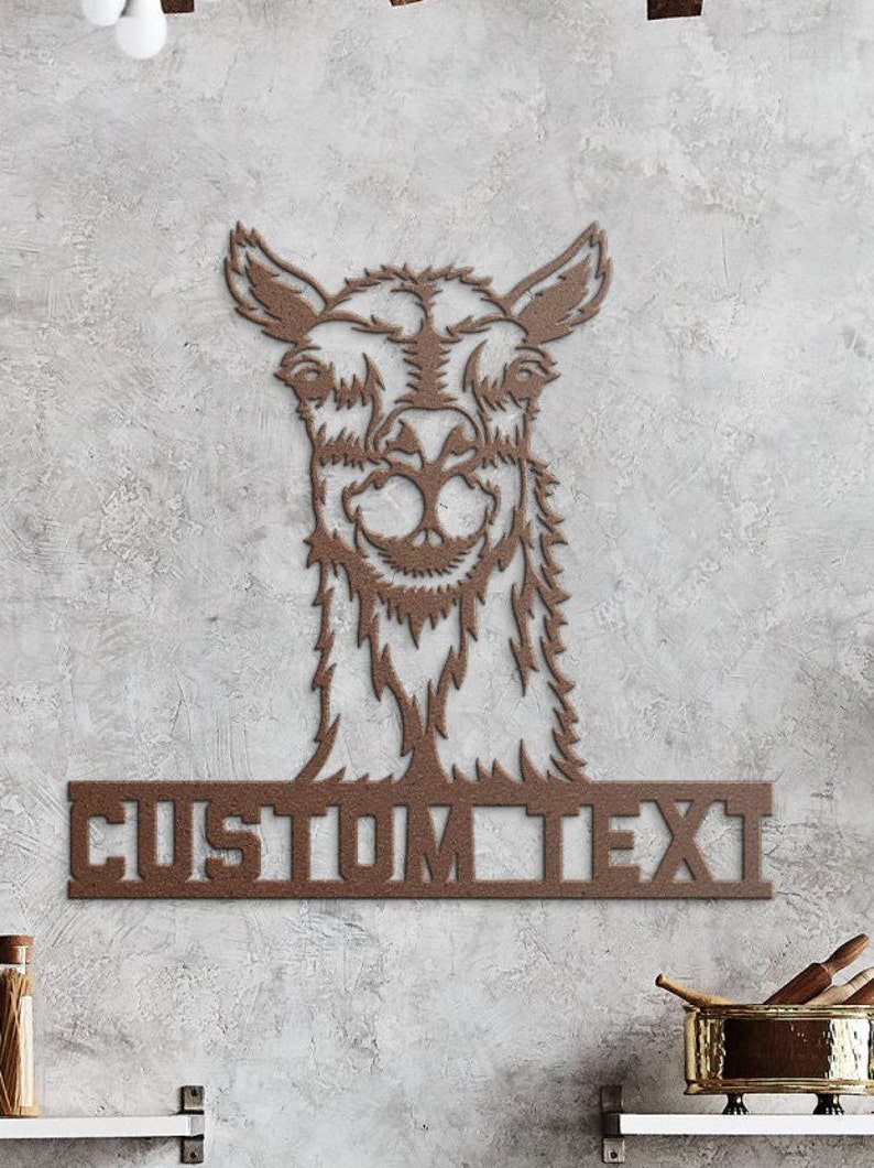 Personalized Alpacas Ranch Sign Custom Metal Lama Sign Farm - Etsy