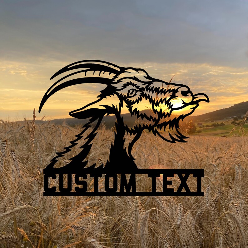 Goat Farm Sign Goat Ranch Metal Sign Custom Goat Sign Goat - Etsy