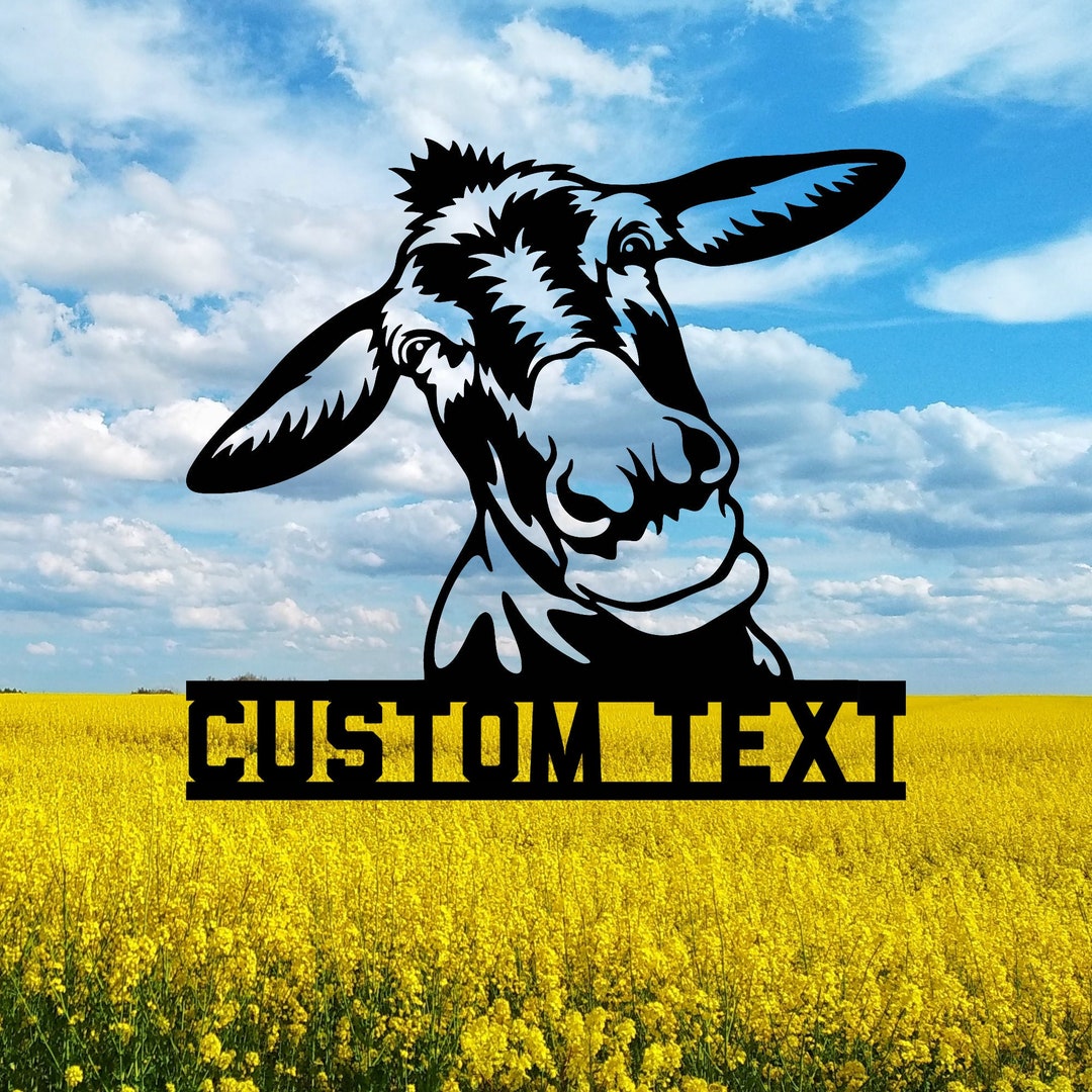 Personalized Donkey Metal Sign, Funny Farmhouse Decor - Etsy