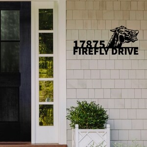 Personalized Metal Horse Monogram Address Street Number Sign - Etsy