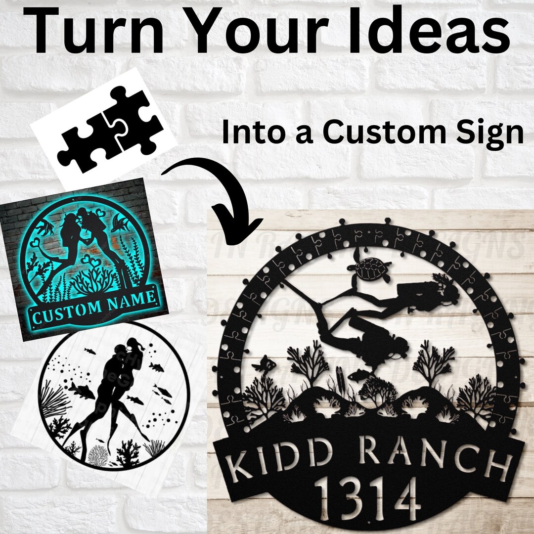 Create Your Own Logo and Metal Sign, Custom Metal Sign, Custom Logo ...