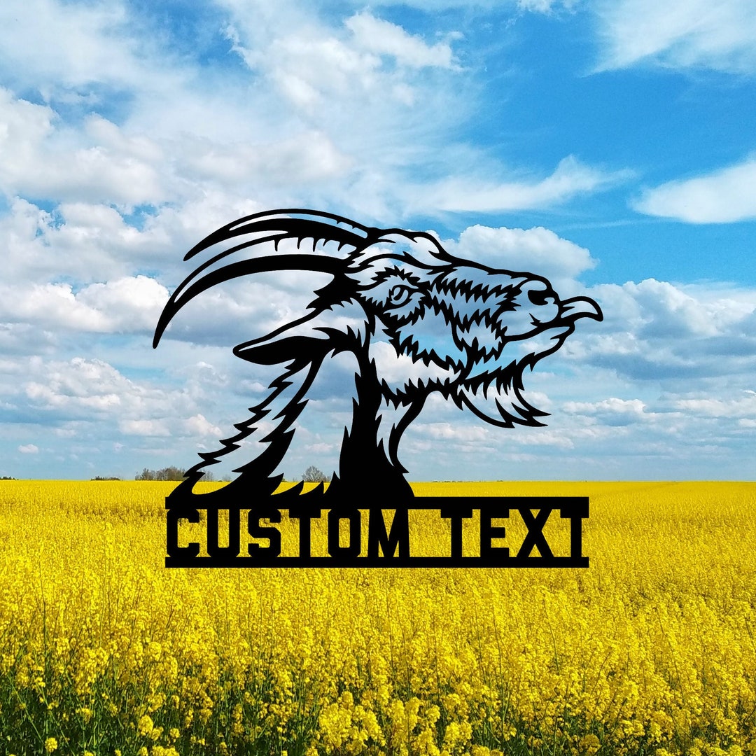 Goat Farm Sign Goat Ranch Metal Sign Custom Goat Sign Goat - Etsy