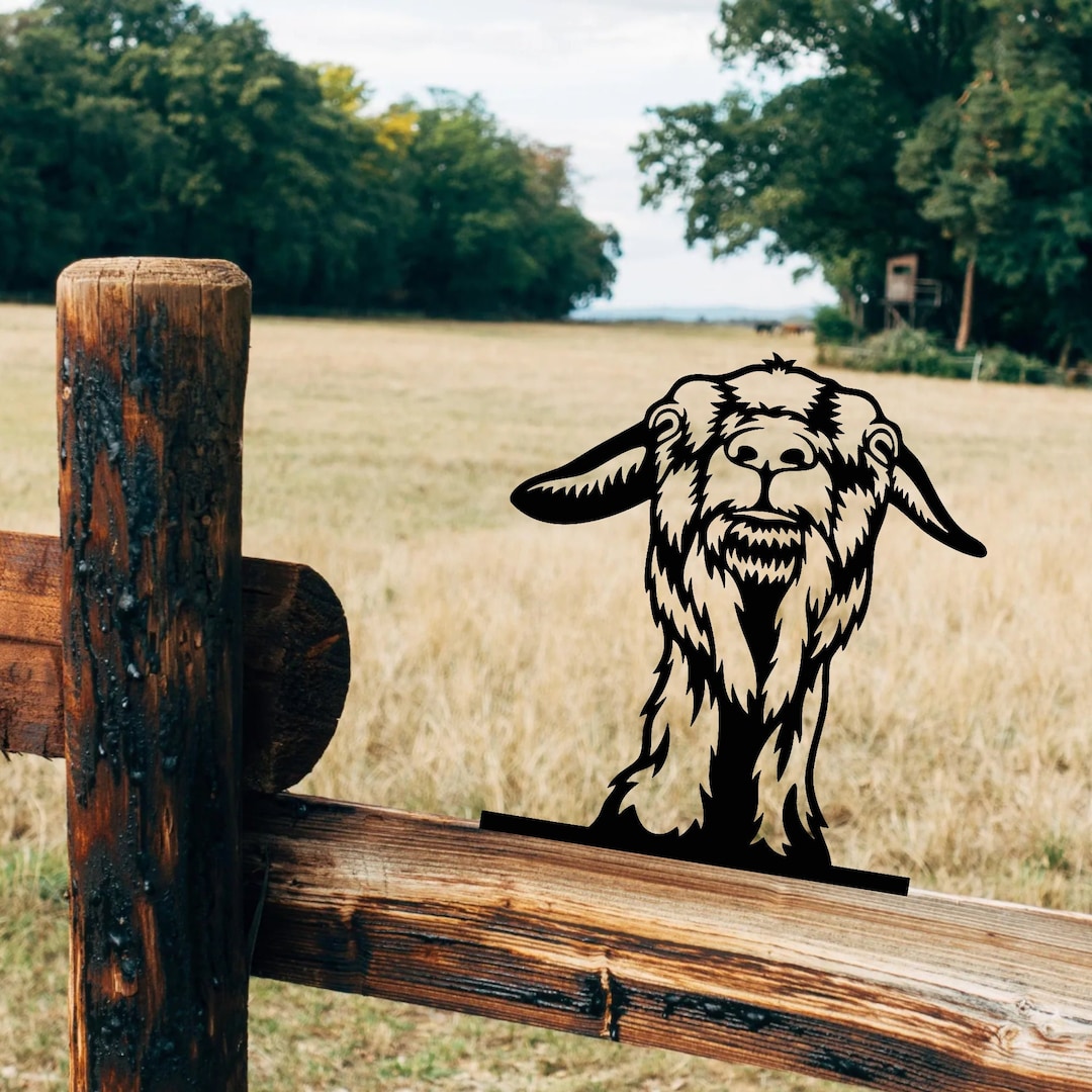 Goat Metal Art Metal Goat Décor Outdoor Décor Cute Goat - Etsy