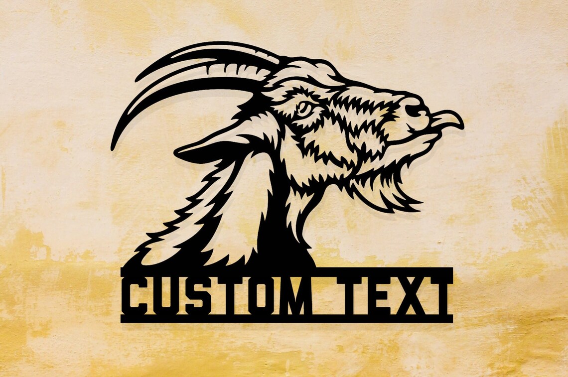 Goat Farm Sign Goat Ranch Metal Sign Custom Goat Sign Goat - Etsy