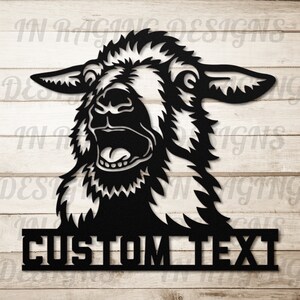 Goat Farm Sign, Goat Ranch Metal Sign, Custom Goat Sign, 18 Gauge Goat ...