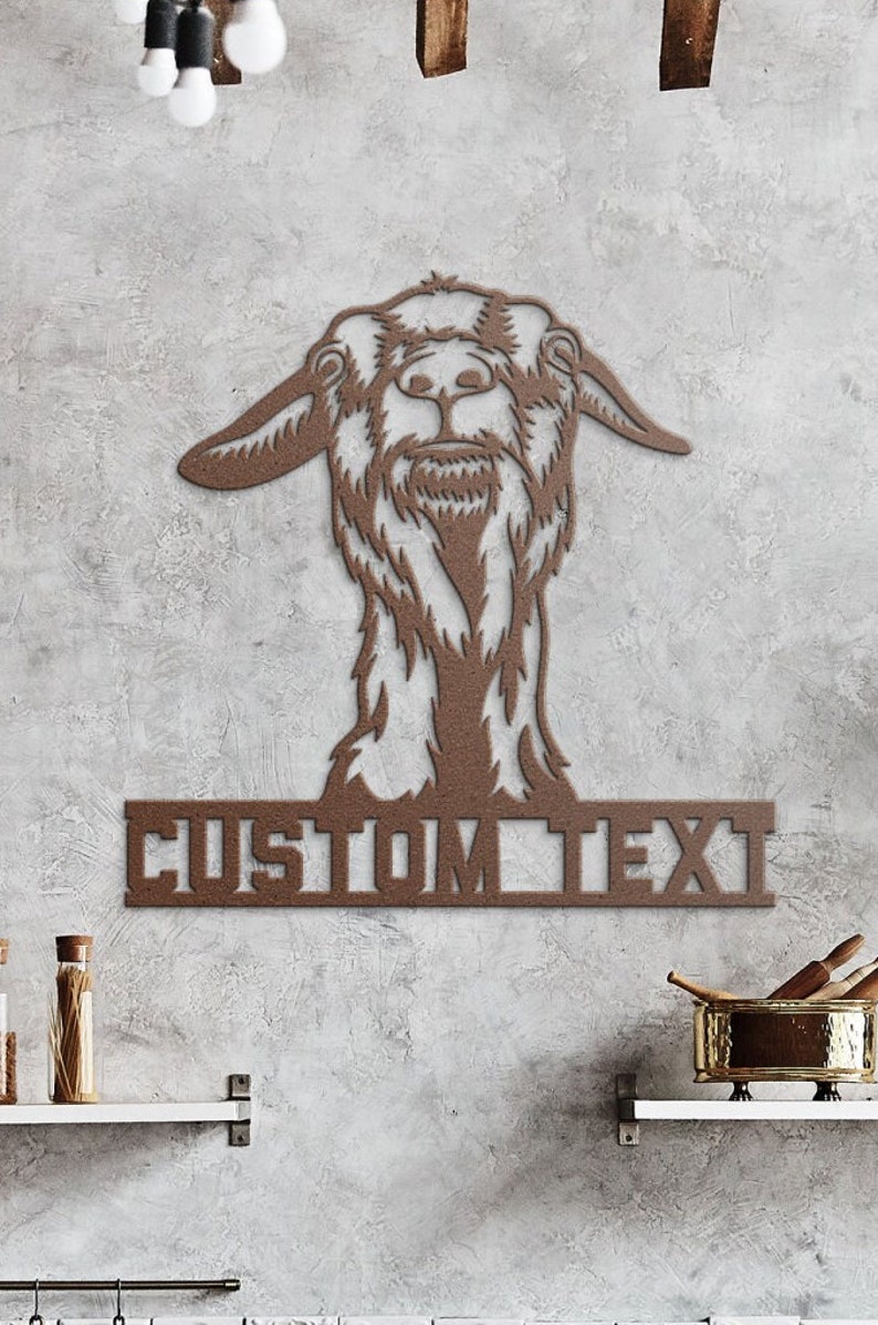 Goat Farm Sign Goat Ranch Metal Sign Custom Goat Sign Goat - Etsy