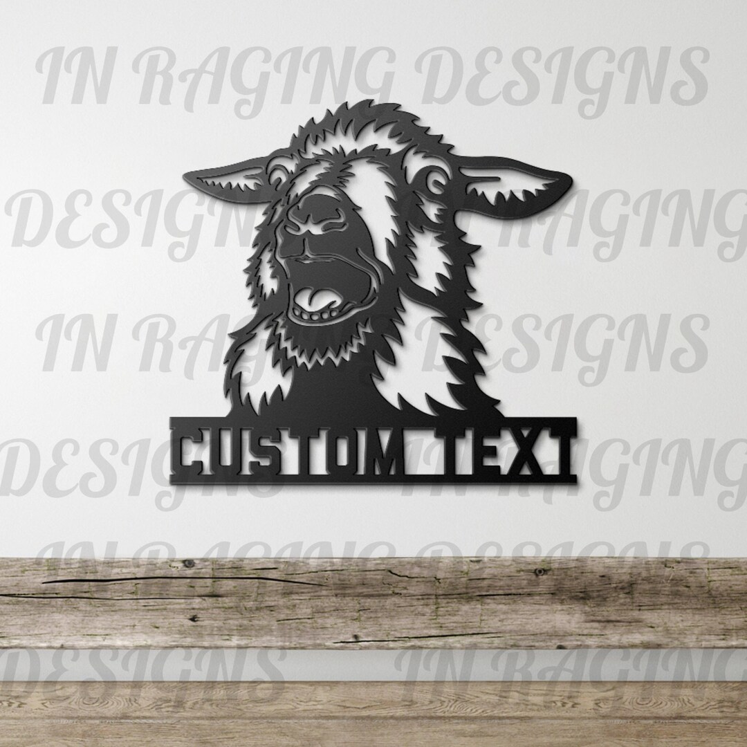Goat Farm Sign, Goat Ranch Metal Sign, Custom Goat Sign, 18 Gauge Goat ...