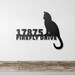 House Number Sign, Metal Feline House Number, Custom Number Sign ...