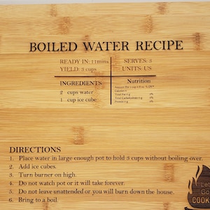 DIGITAL Boiled Water Recipe - Etsy