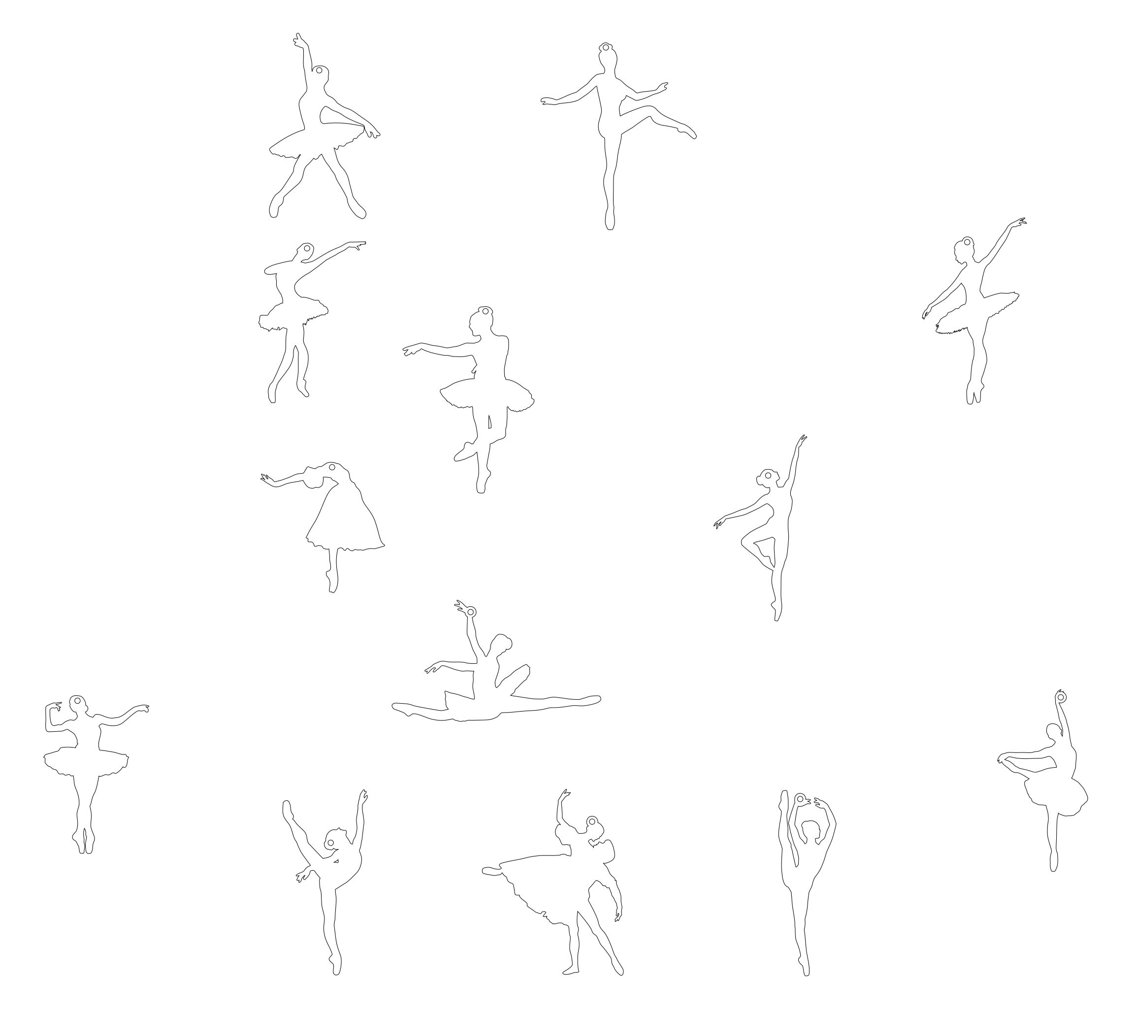 DIGITAL Whole Versions ONLY Ballet Dancer Ballet Dangle Dancing Earring ...