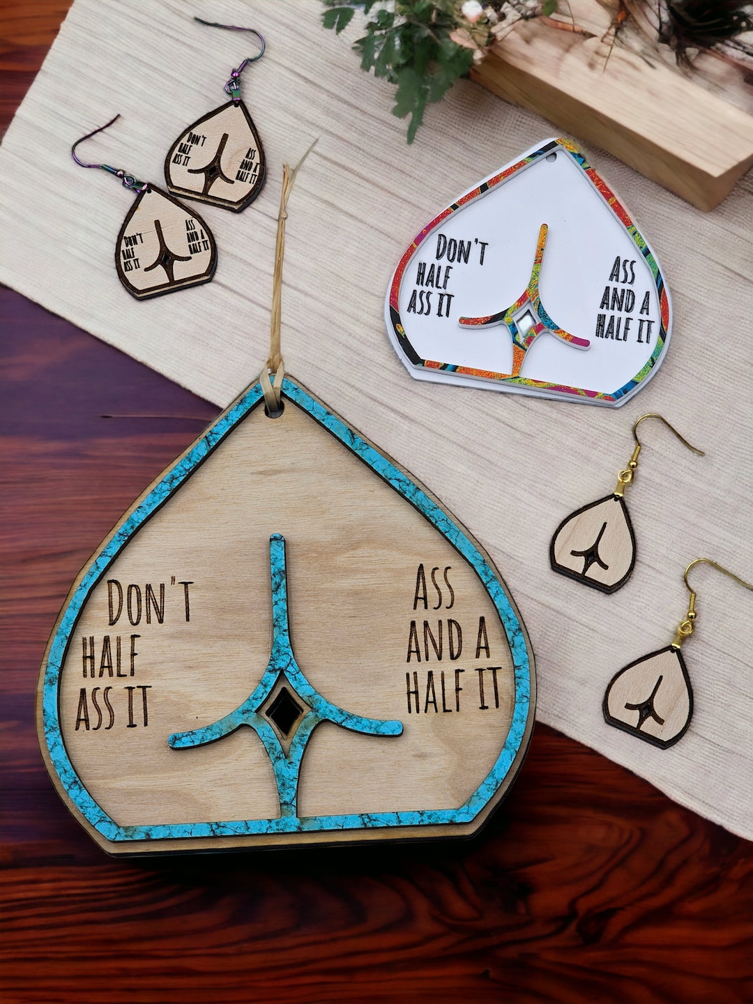 DIGITAL Don't Half Ass It - Ass and a Half It - Etsy