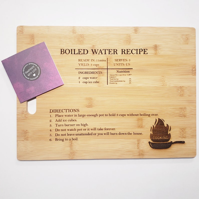 DIGITAL Boiled Water Recipe - Etsy