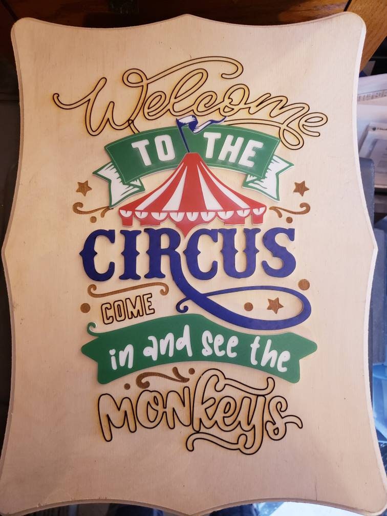 DIGITAL - Welcome to Our Circus Sign - Etsy