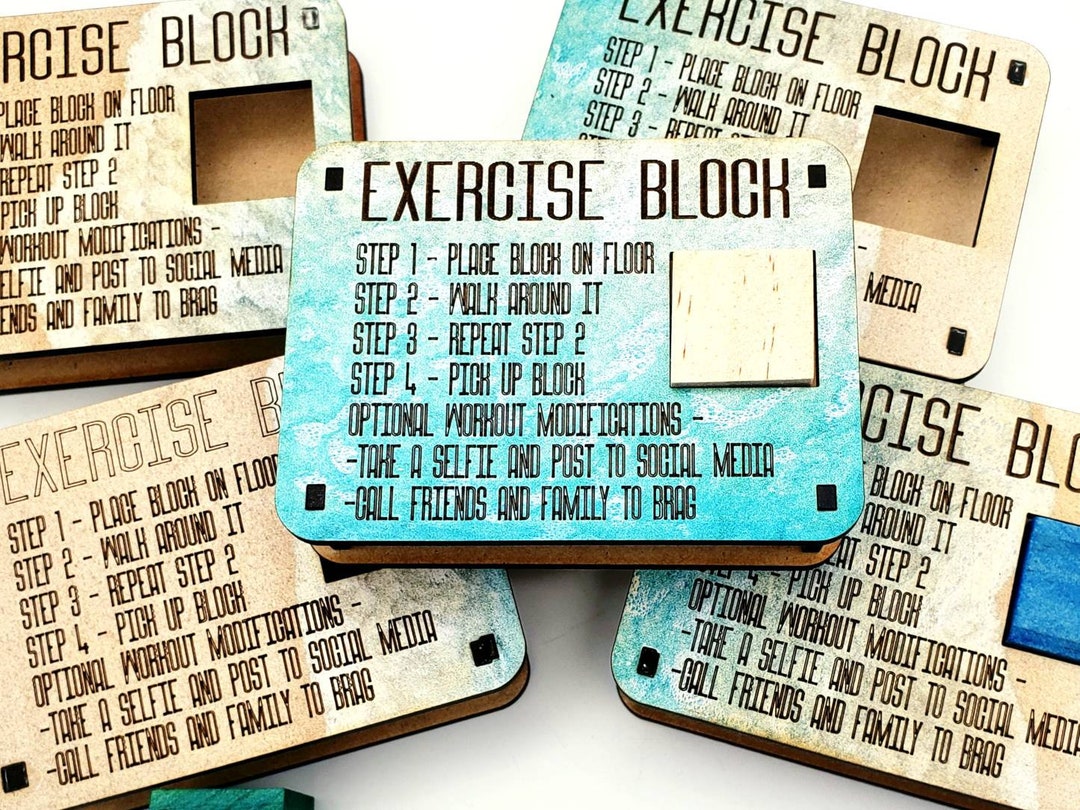 DIGITAL Exercise Block Ornament - Etsy