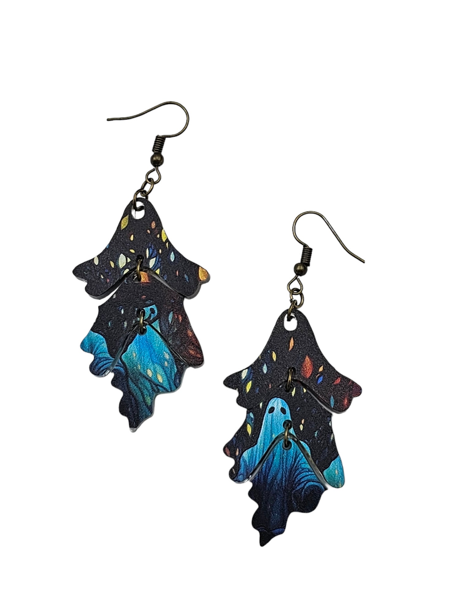 DIGITAL Stacked Ghost Earring - Etsy