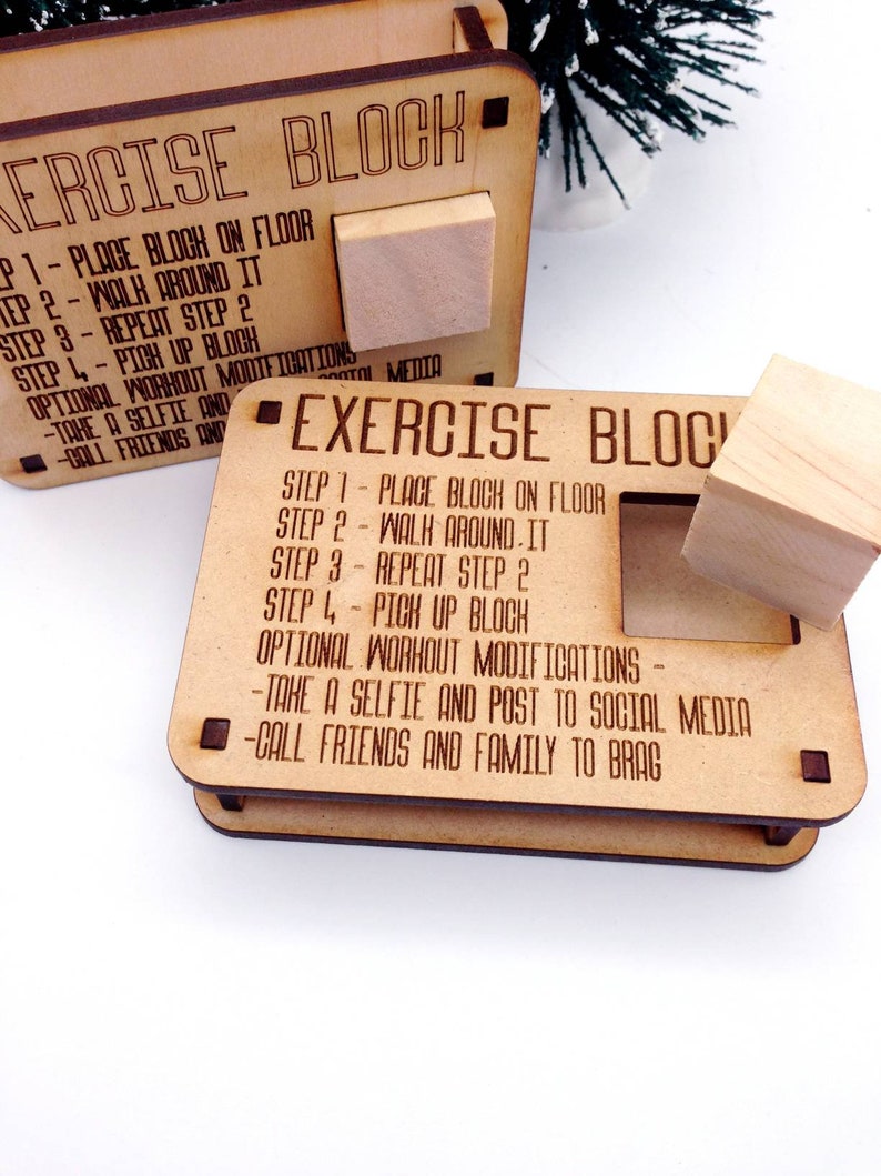DIGITAL Exercise Block Ornament - Etsy