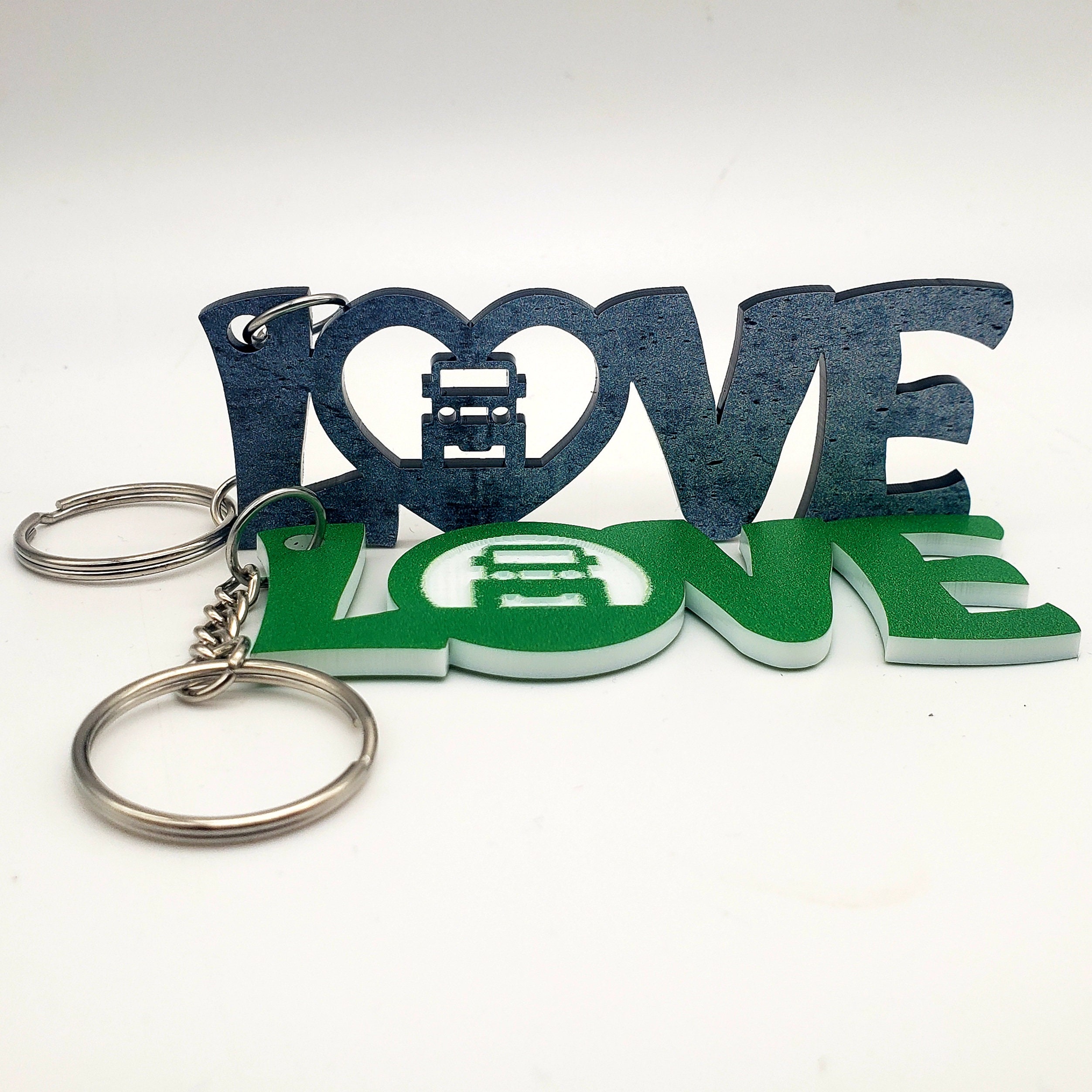 DIGITAL TREAD SUV Keychain File Heart Key Chain Cut Design Beep Love ...