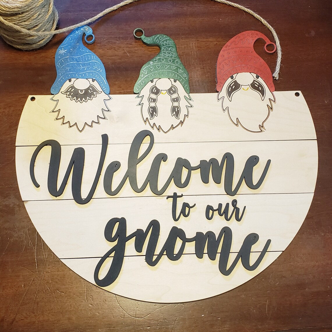 DIGITAL Welcome to Our Gnome Sign - Etsy