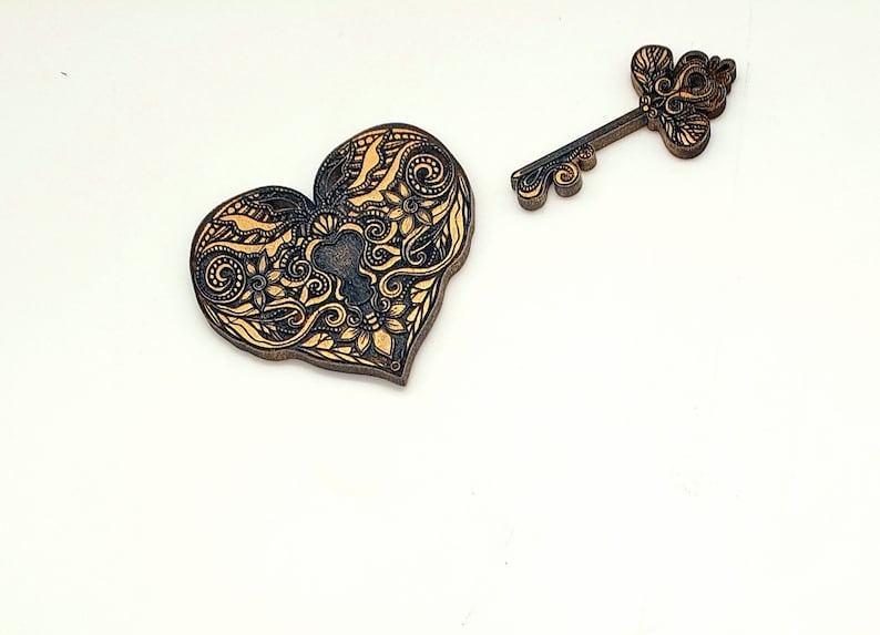 DIGITAL Skeleton Lock and Key - Etsy