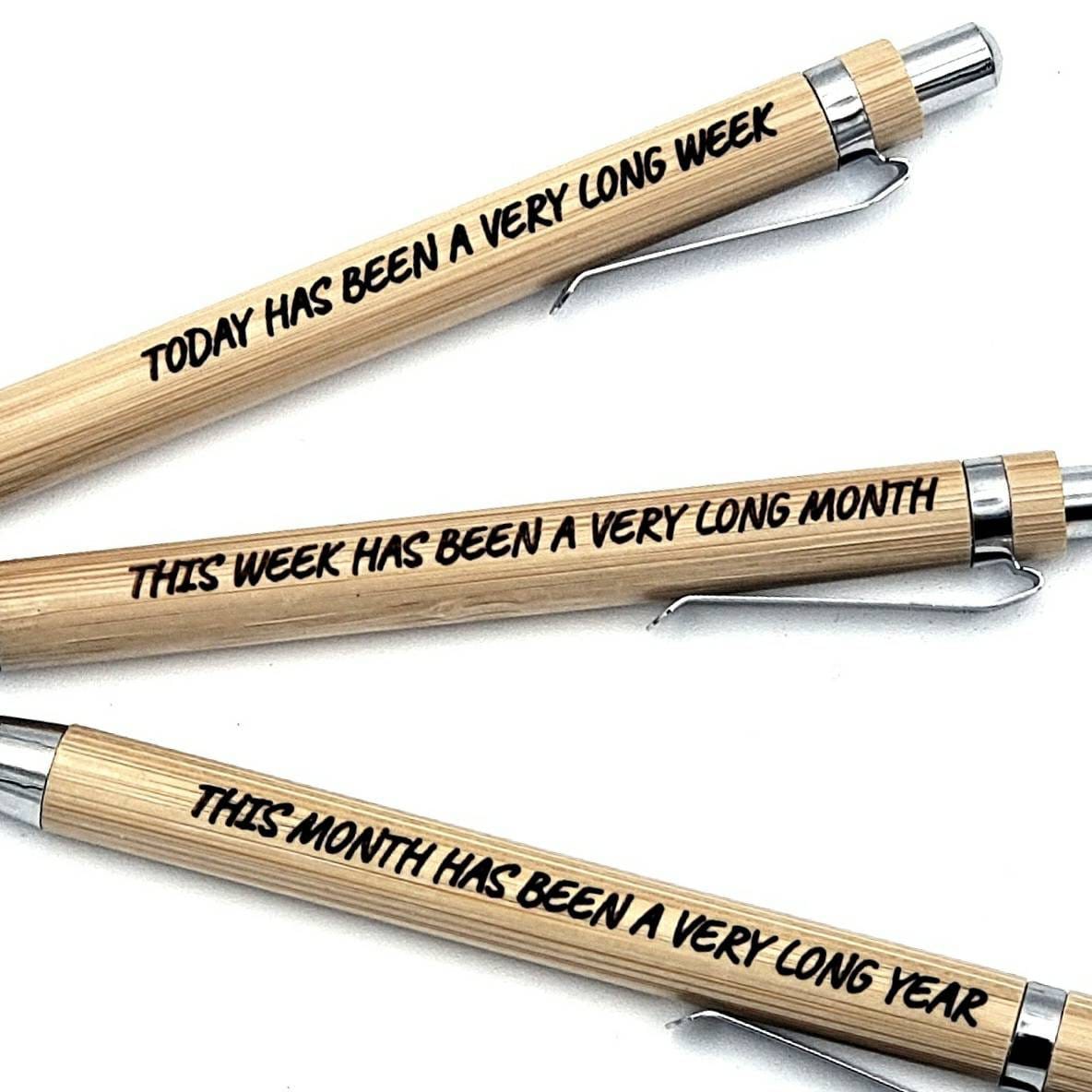 Funny Pen Quotes 5Pcs Gift Pen Set Funny Motivational Badass Pen Set