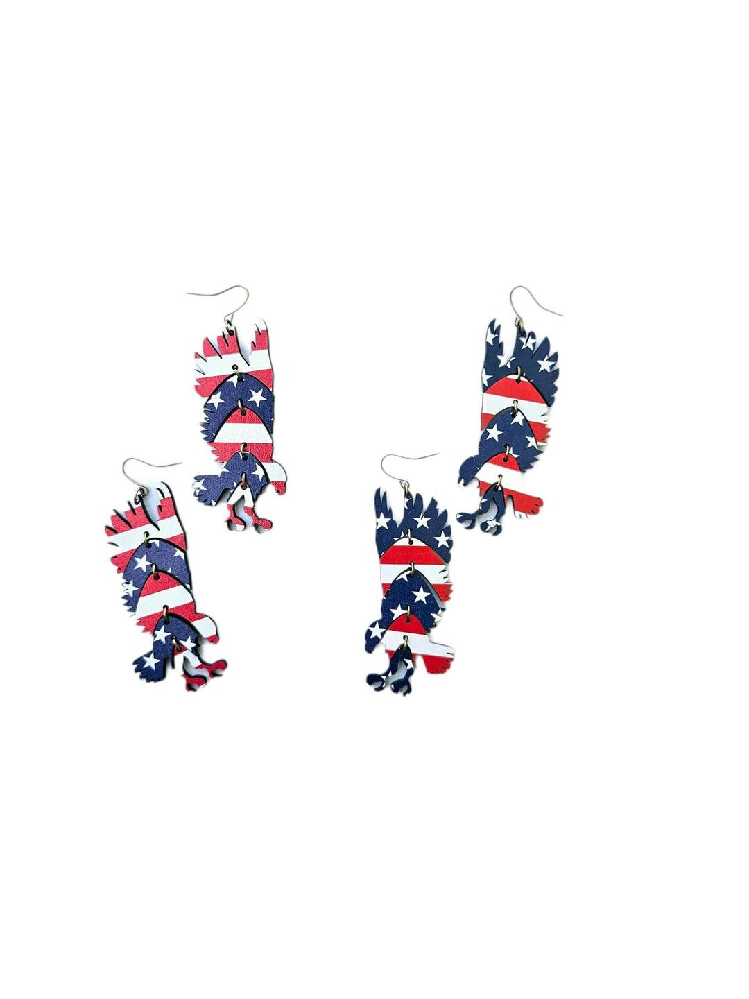 WIP DIGITAL Screaming Eagle Stacked Earring Bundle Dangle Drop - Etsy