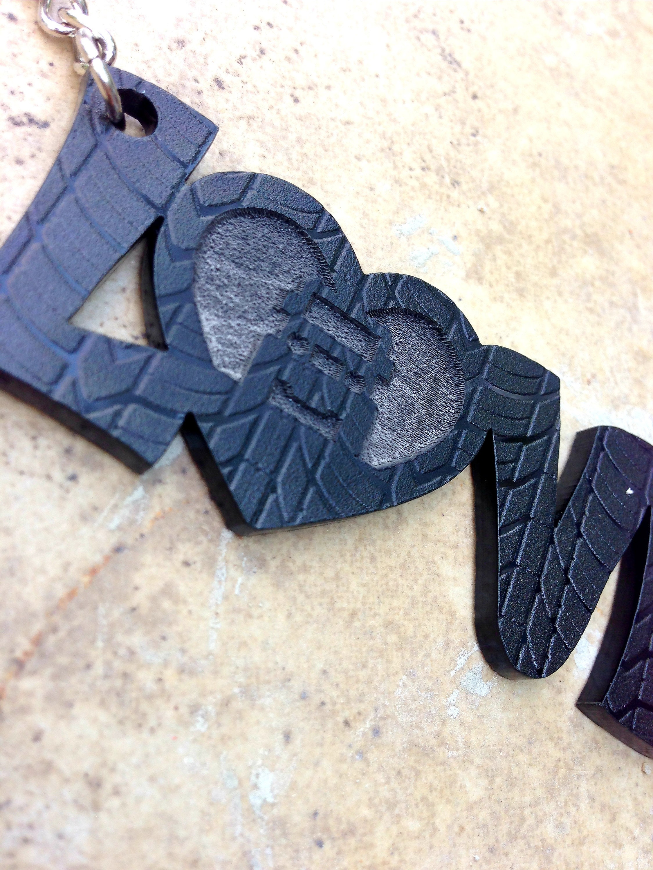 DIGITAL TREAD SUV Keychain File Heart Key Chain Cut Design - Etsy