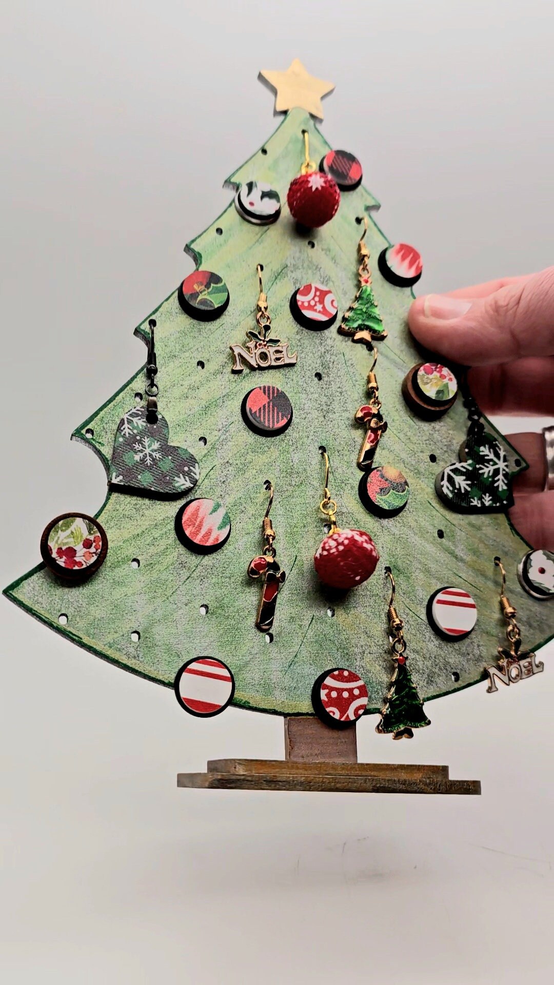 DIGITAL Earring Tree 12 Days of Christmas Earring Stand Only - Etsy