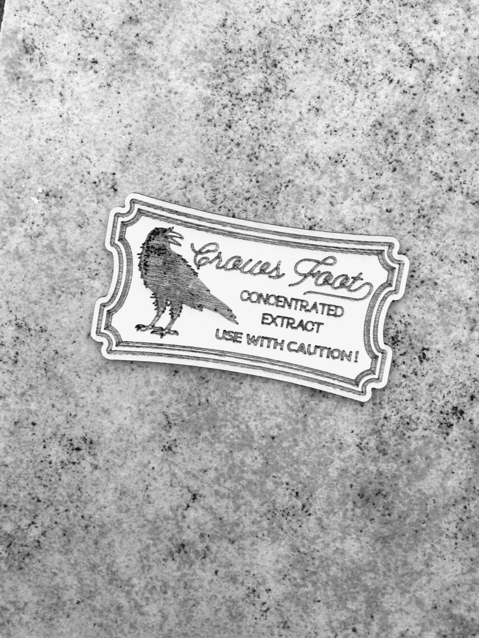 DIGITAL Crow Foot Label - Etsy
