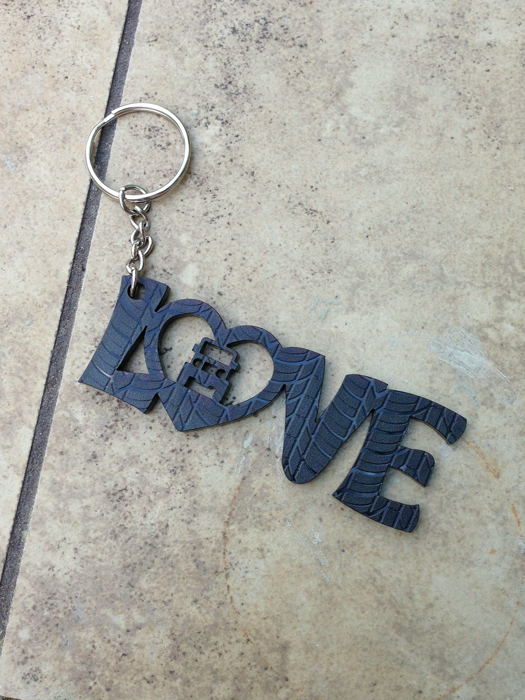 DIGITAL TREAD SUV Keychain File Heart Key Chain Cut Design - Etsy