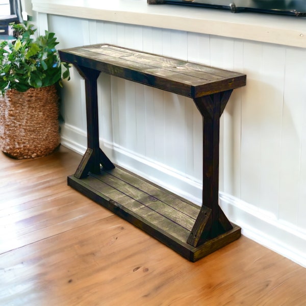 Rustic Sofa Table - Etsy