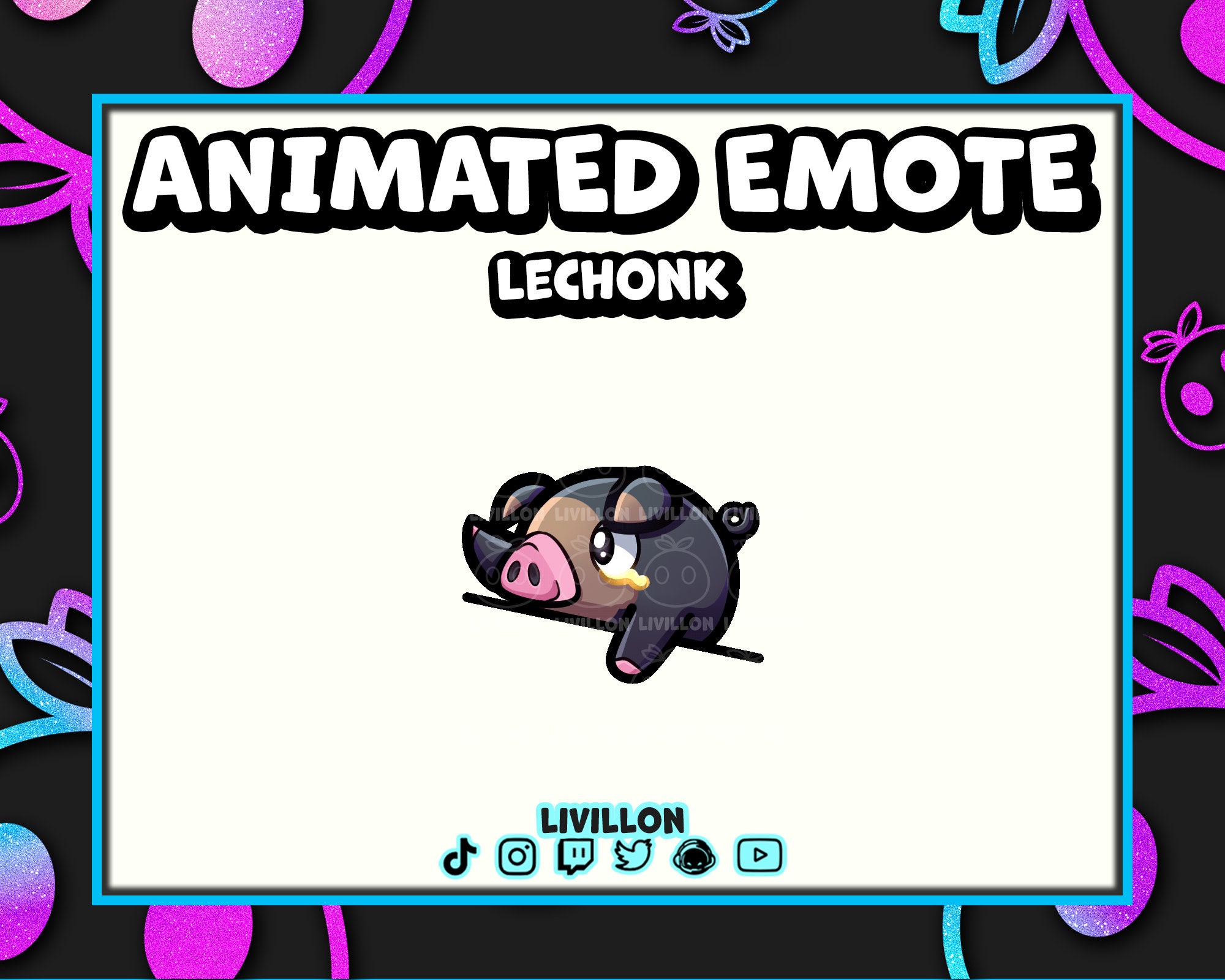 Pokemon Lechonk Bongo Animated Emote - Twitch and Discord - Etsy