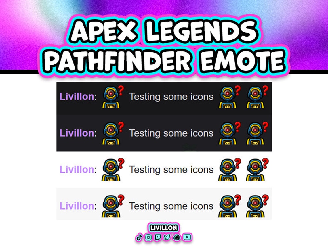 APEX LEGENDS Pathfinder Emote Twitch Discord and Youtube - Etsy