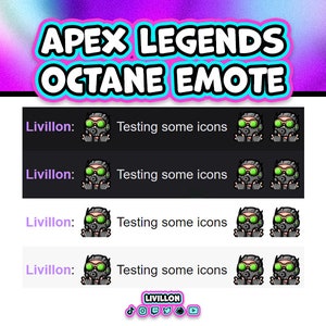 APEX LEGENDS Octane Emote Twitch Discord and Youtube - Etsy