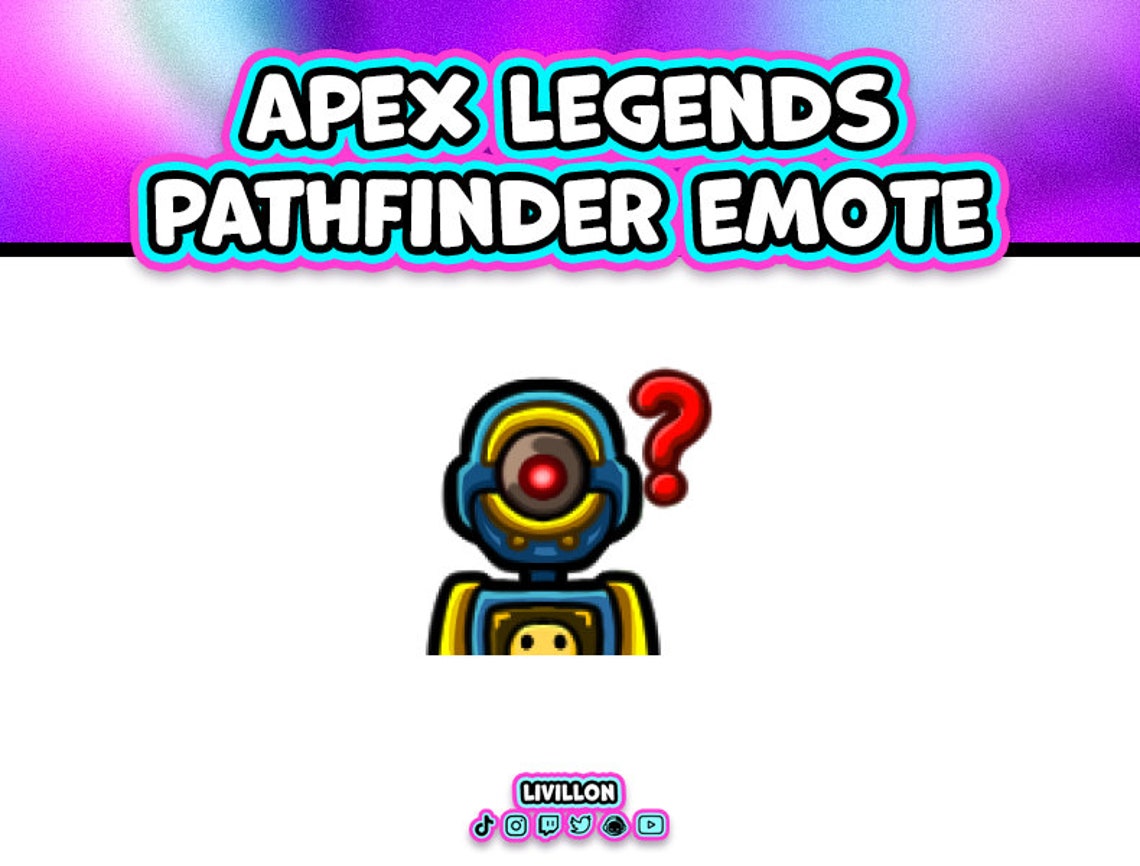 APEX LEGENDS Pathfinder Emote Twitch Discord and Youtube - Etsy
