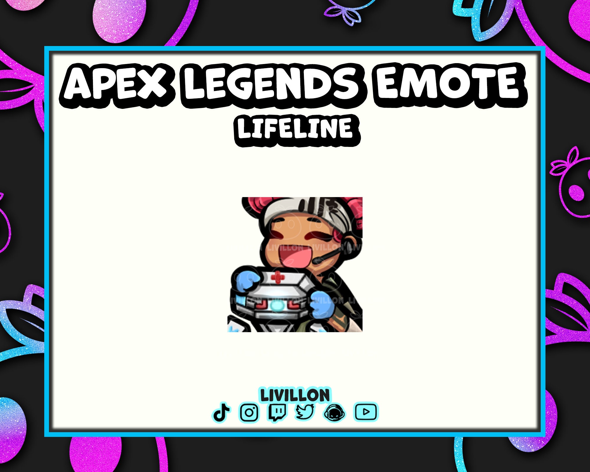 APEX LEGENDS Lifeline Emote - Twitch, Discord and Youtube - Etsy