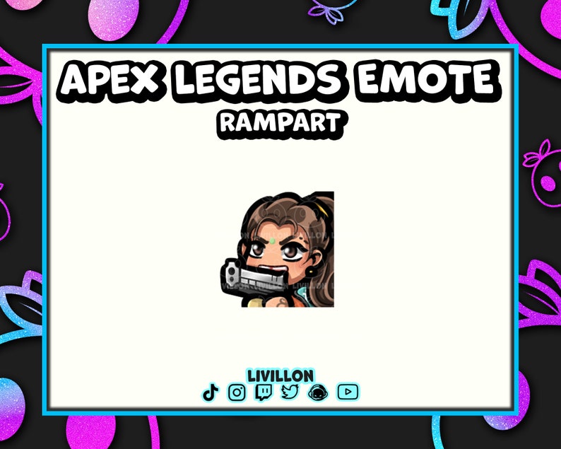 APEX LEGENDS Rampart Emote Twitch, Discord and Youtube - Etsy