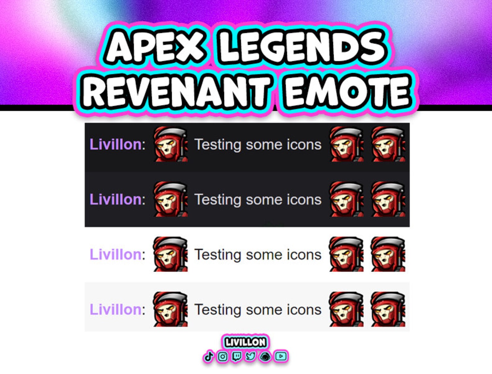 APEX LEGENDS Revenant Emote Twitch Discord and Youtube - Etsy