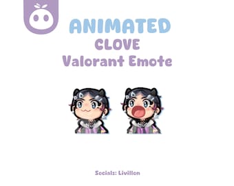 Valorant Clove Animated Pop Emote • Twitch, Discord, Youtube - Etsy