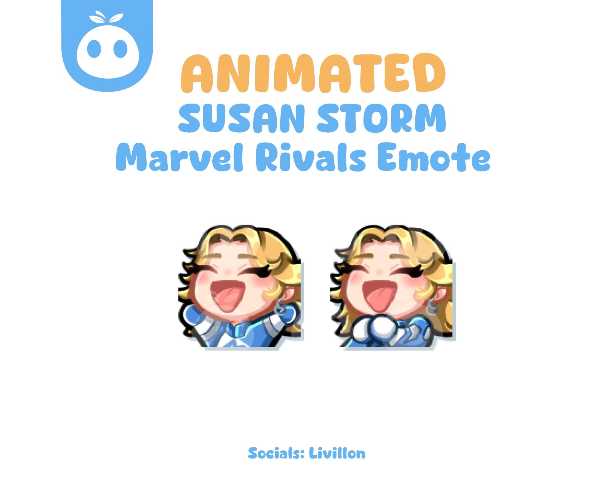 Marvel Rivals Susan Storm Animated Emote - Twitch, Discord and Youtube ...